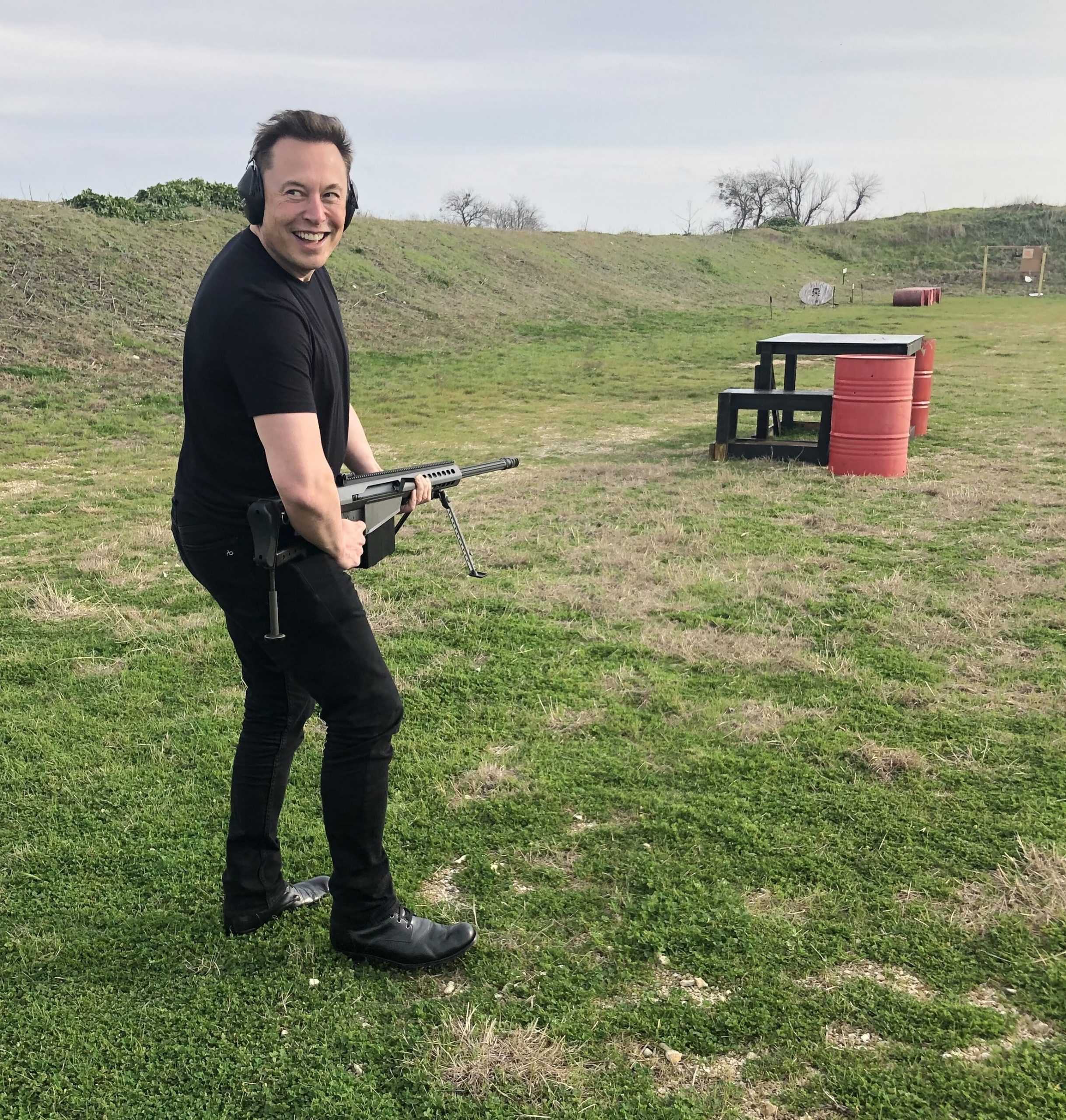 Elon Musk Hip-Fires Barret 50 Caliber Sniper Rifle, Shares Video ...