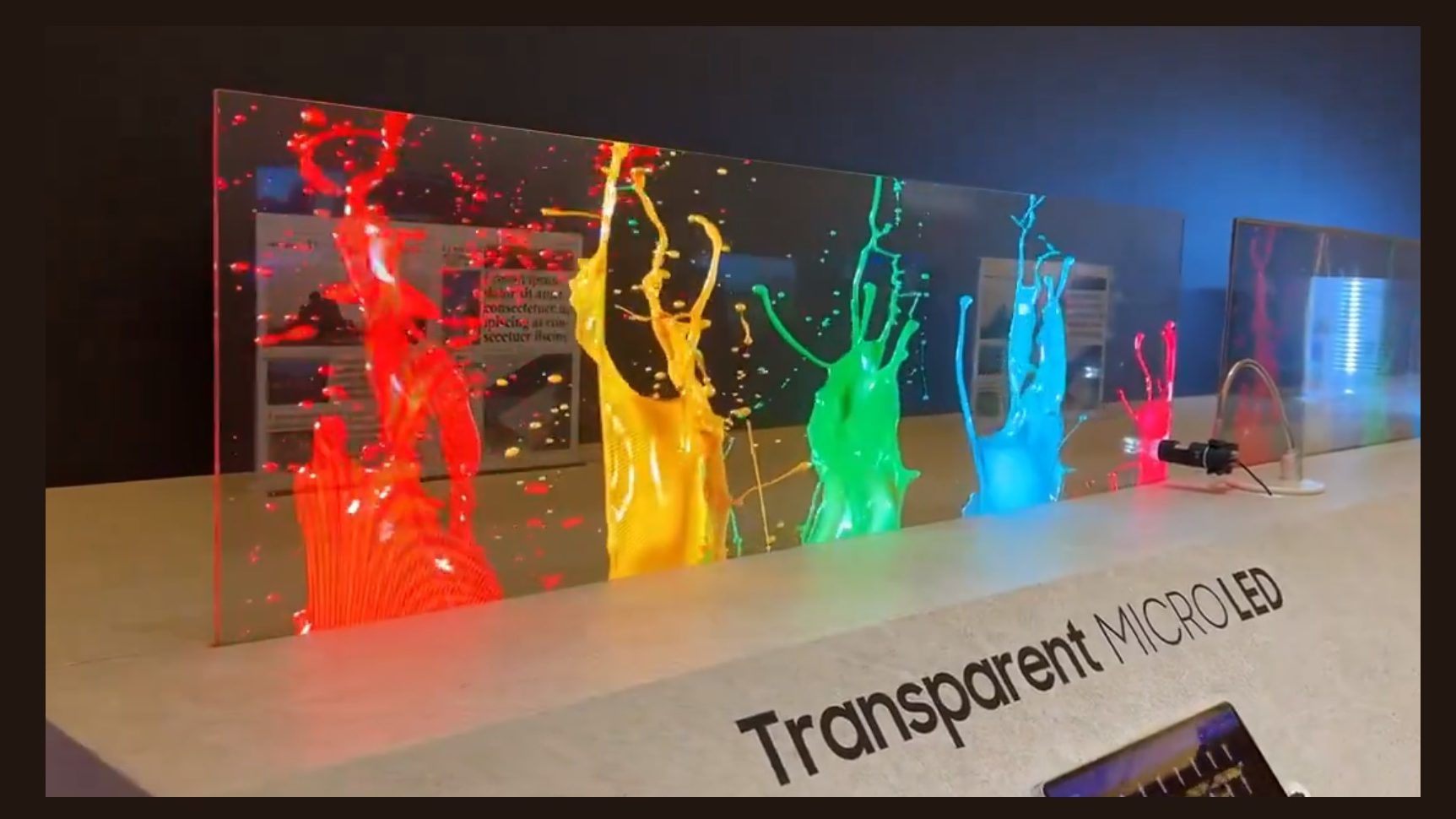 Samsung Unveils World's First Transparent Micro-LED Display | TimelineDaily