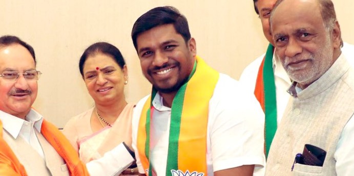 BJP's Bharath Prasad Stands For His Father's Nagarkurnool Lok Sabha ...