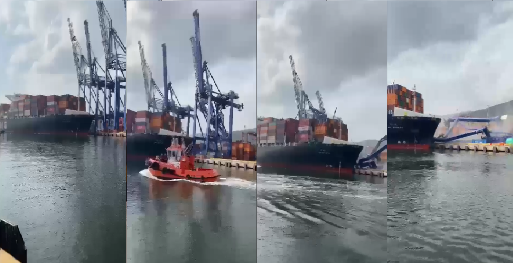 Container Ship Collision Sparks Chaos At Evyap Port, Istanbul ...