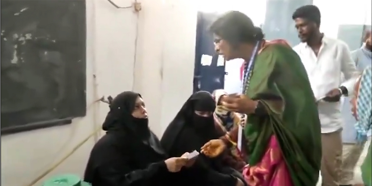 Madhavi Latha Asks Burqa-Clad Women To Lift Veil At Polling Booth; FIR ...