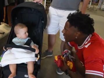 IshowSpeed Makes A Baby Cry With 'English Or Spanish' Trend | TimelineDaily