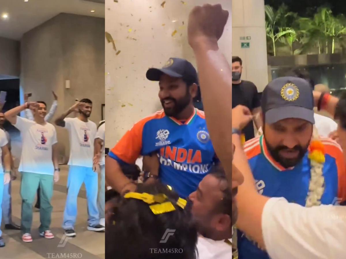 WATCH: Rohit Sharma Receives Rousing Welcome From Close Friends At Mumbai Residence | TimelineDaily