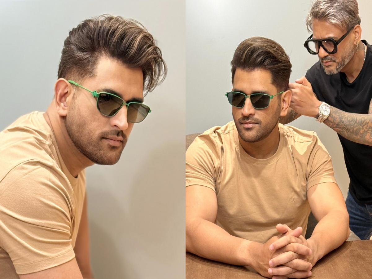 MS Dhoni’s New Hairstyle Revealed – And Internet Likes It | TimelineDaily