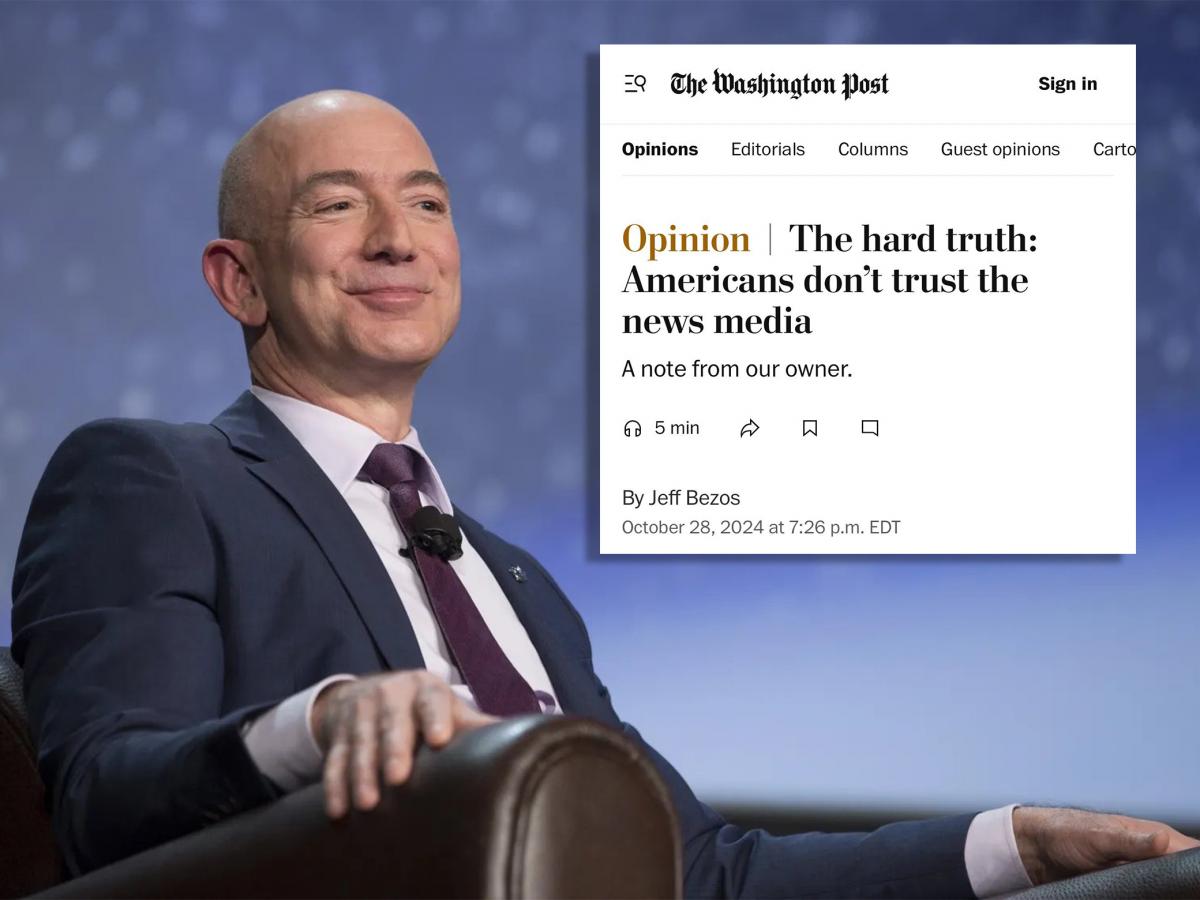 People Lost Trust In US Media: Jeff Bezos Defends The Post's Decision ...