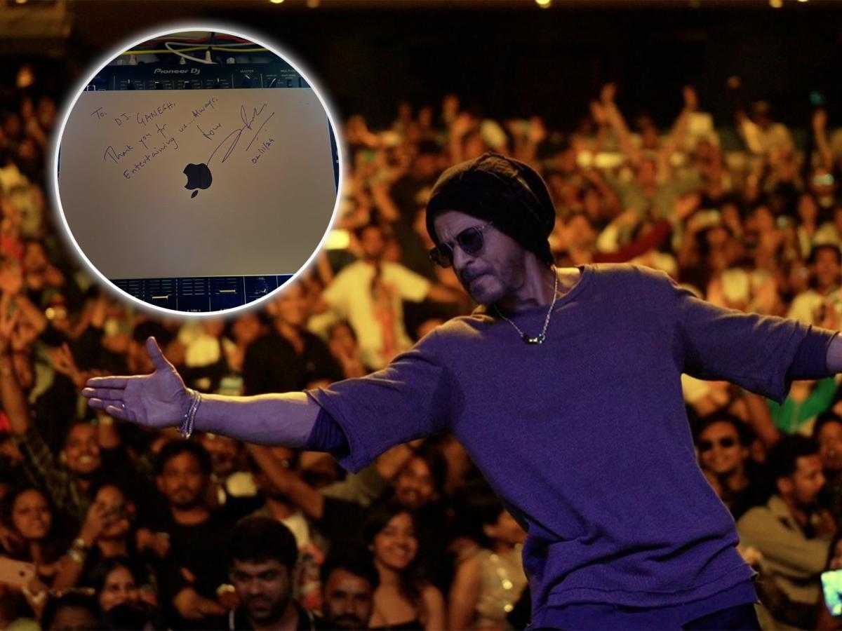 Shah Rukh Khan Gifts DJ Ganesh An Autographed Laptop With A Special ...