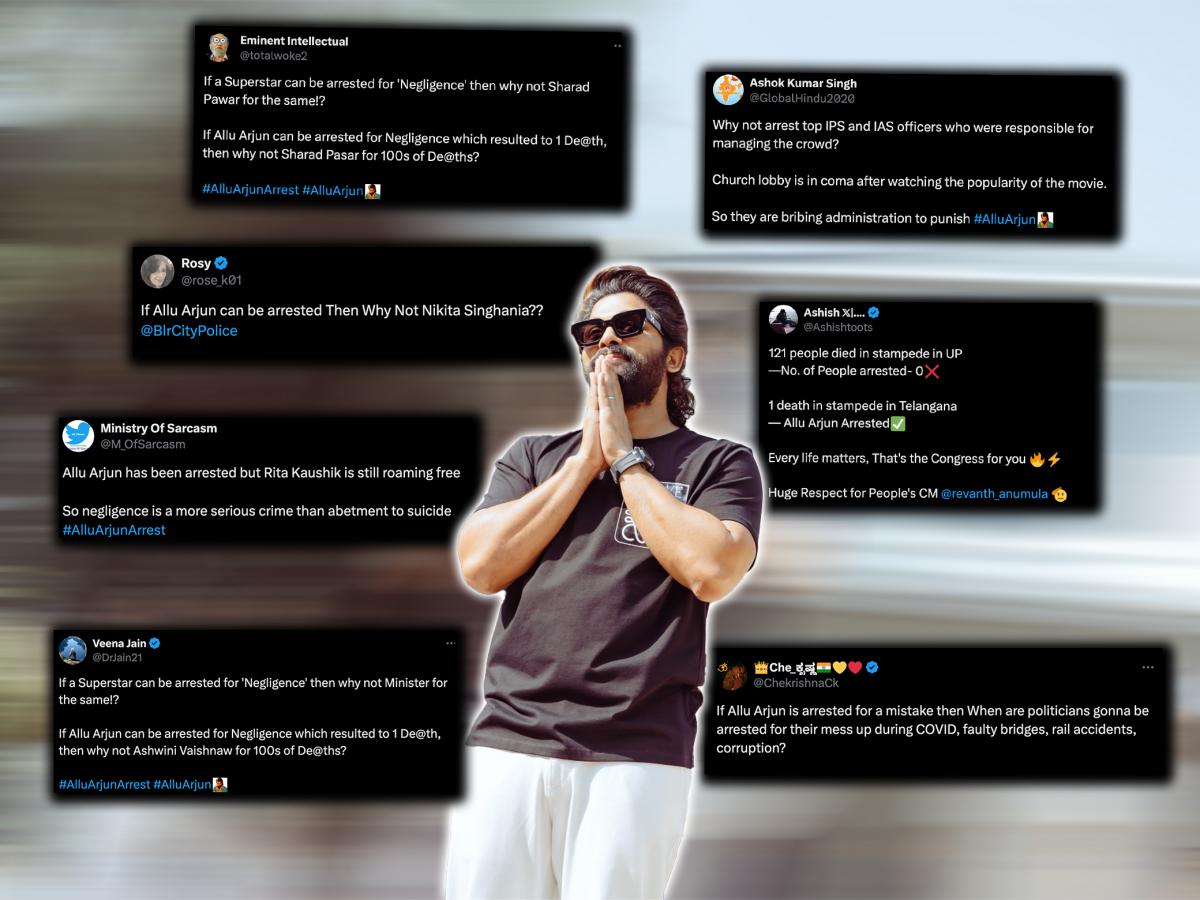 Pre Planned Arrest Social Media Fumes As Allu Arjun Arrested In