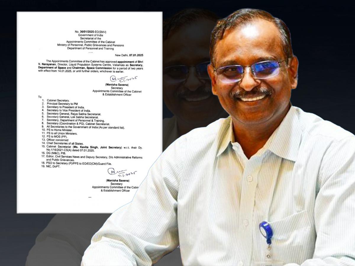 Who Is New ISRO Chairman V. Narayanan - Background, Education, Previous ...