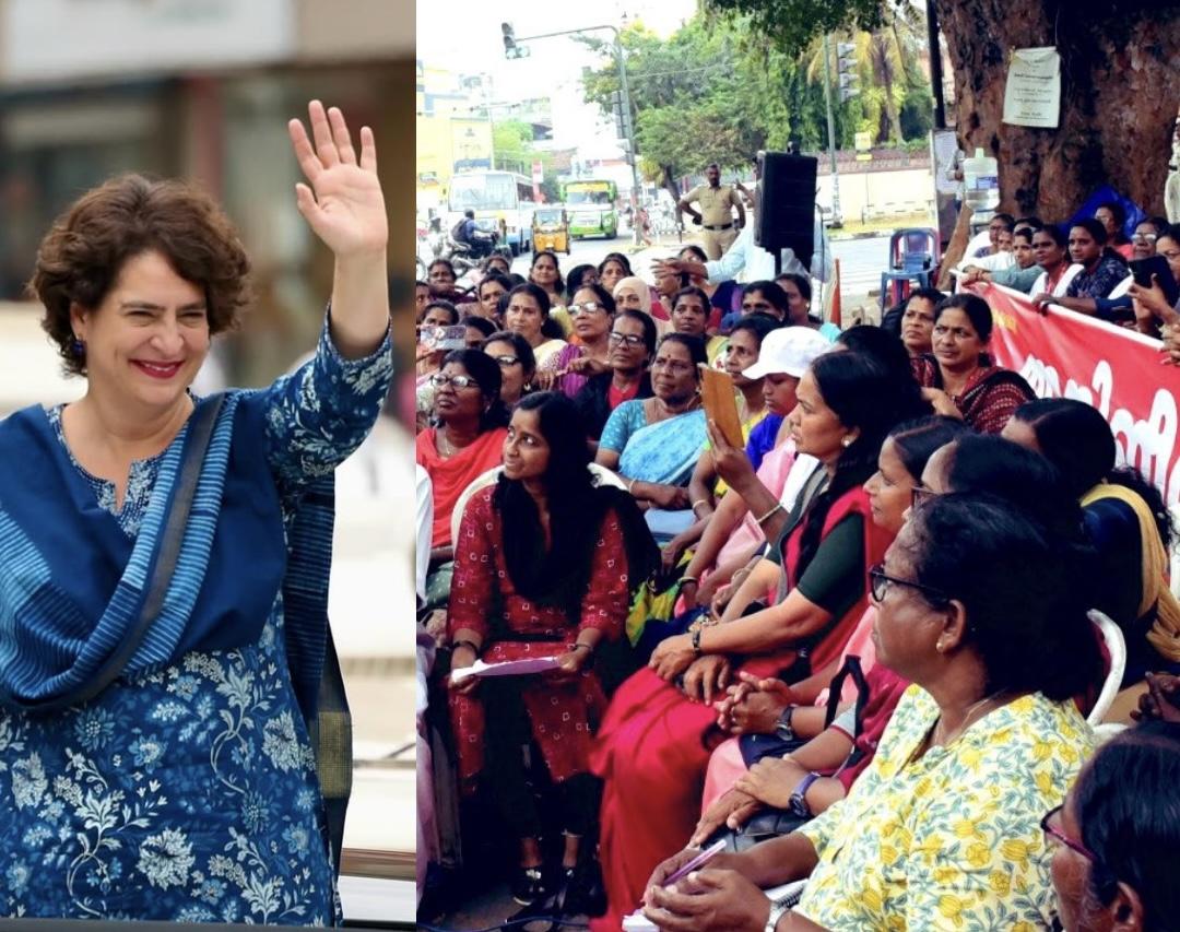 Priyanka Gandhi’s Solidarity For Protesting ASHA Workers | TimelineDaily