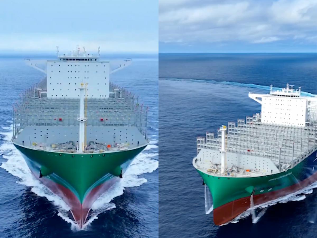 World’s Largest: China-Made Cargo Ship Can Hold 220,000 Tons, Stack ...