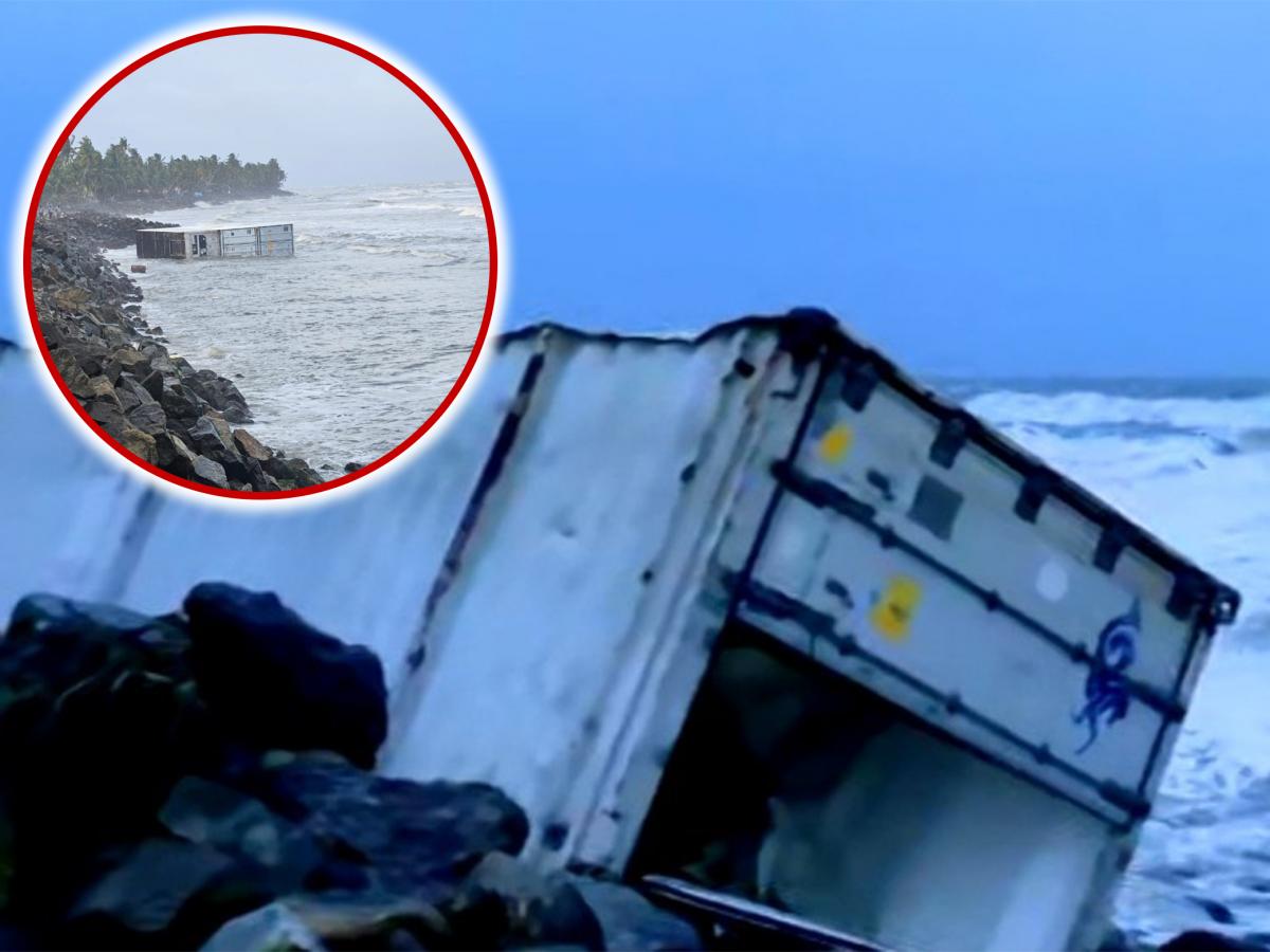 Containers From Liberian Cargo Ship Wash Ashore In Kollam Coast ...