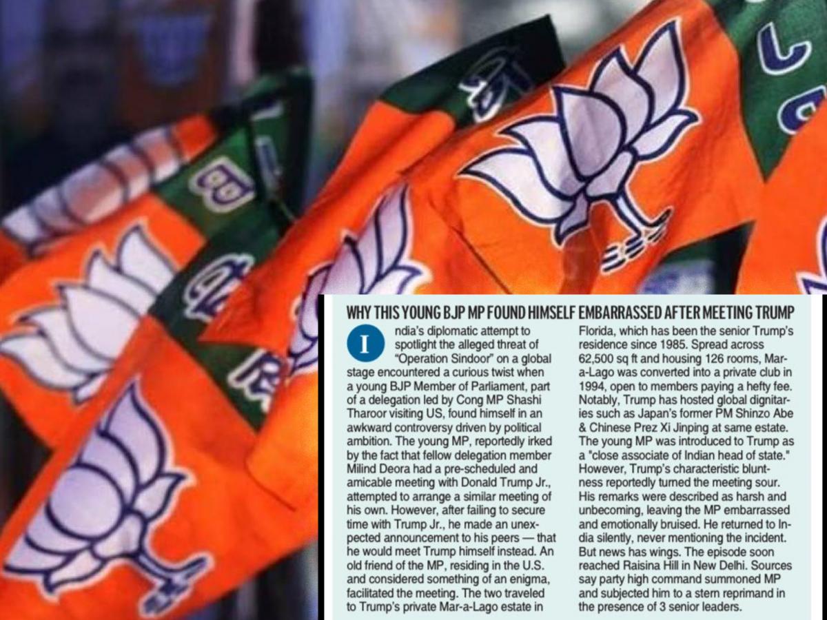 When A Young BJP MP’s Meeting With Donald Trump Ended On A Sour Note ...